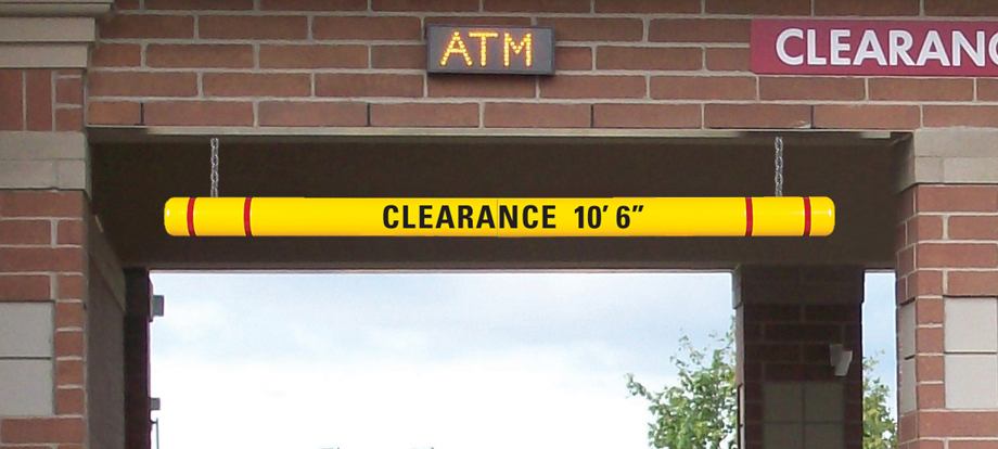 Clearance Bars - Height Guard - Max Clearance Sign